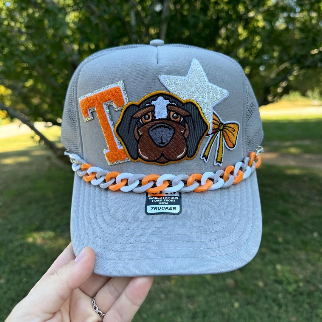 Tennessee Volunteers Trucker Hat, Patches, Smokey Coonhound, Orange ...