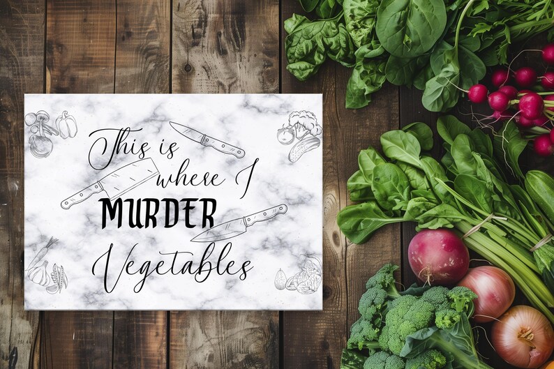 Where I Murder Vegetables SVG, PNG, AI, Digital File | Cutting Board ...