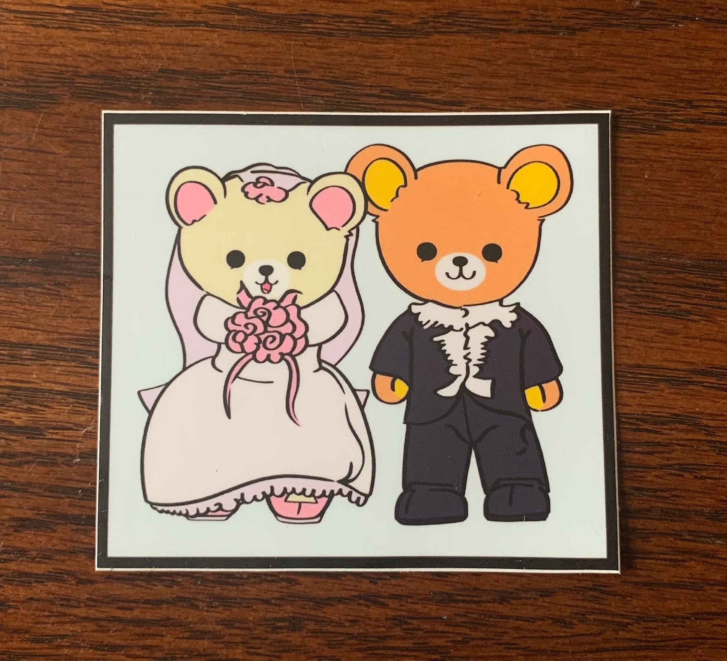 Rilakkuma & Korilakkuma Wedding Sticker - Etsy