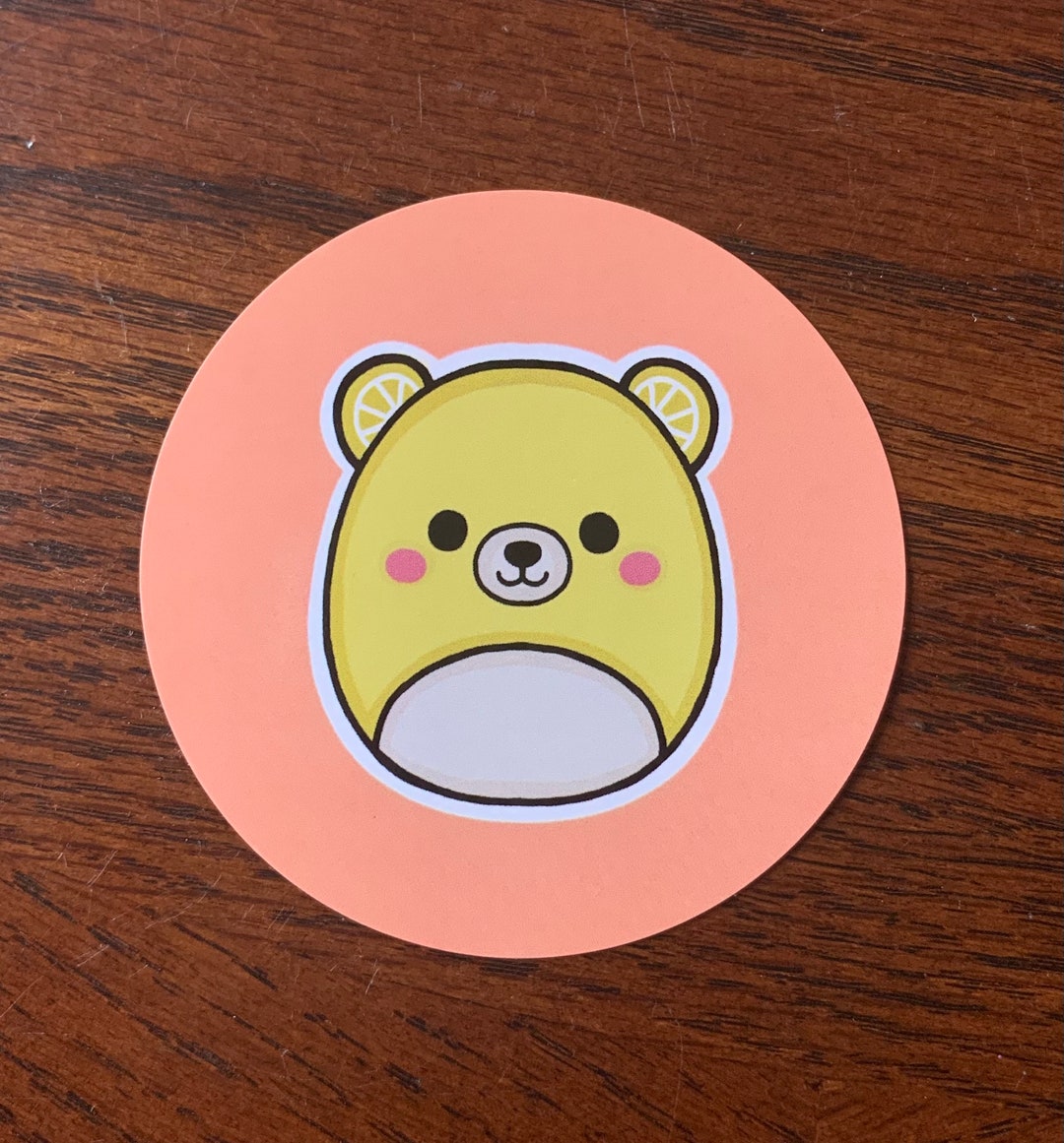 Squishmallow Belton the Lemon Bear Sticker - Etsy