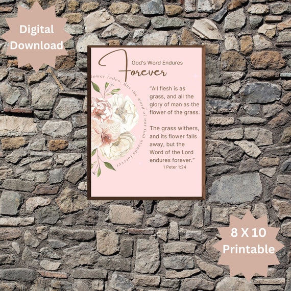 Printable Word Art Faith-based Scripture - Etsy