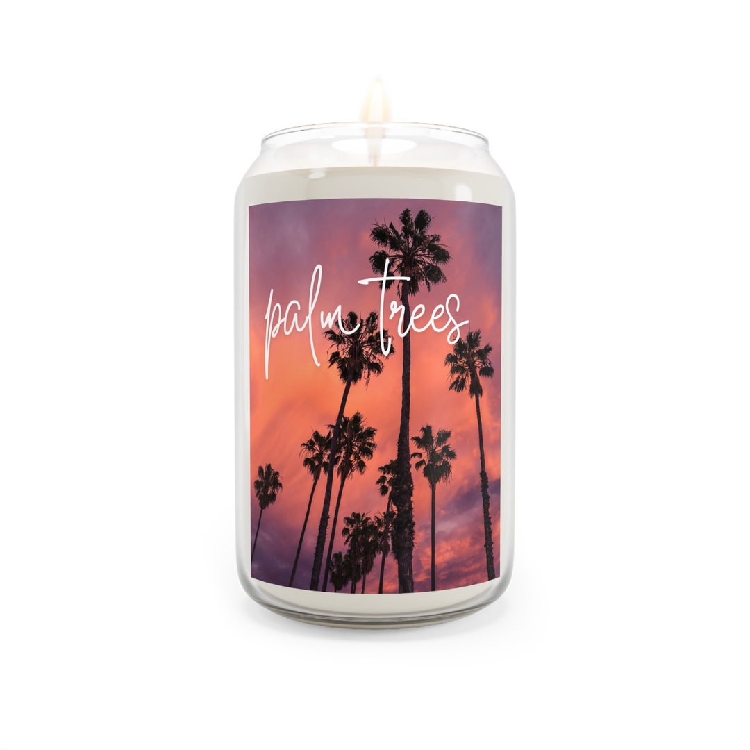 Palm Trees Collection: "sea-breeze" Scented Candle, 13.75oz - Etsy