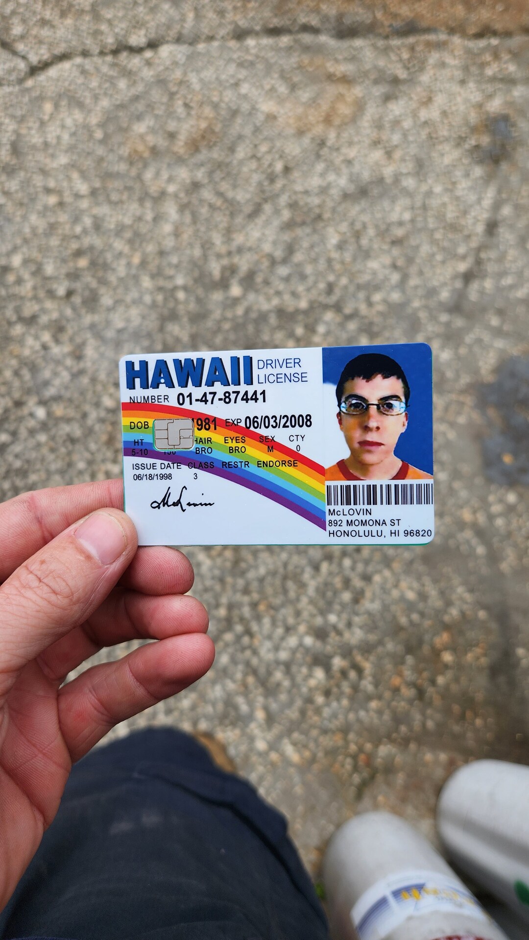 Mclovin ID Credit Debit Card Skin Adhesive Backing Sticker - Etsy