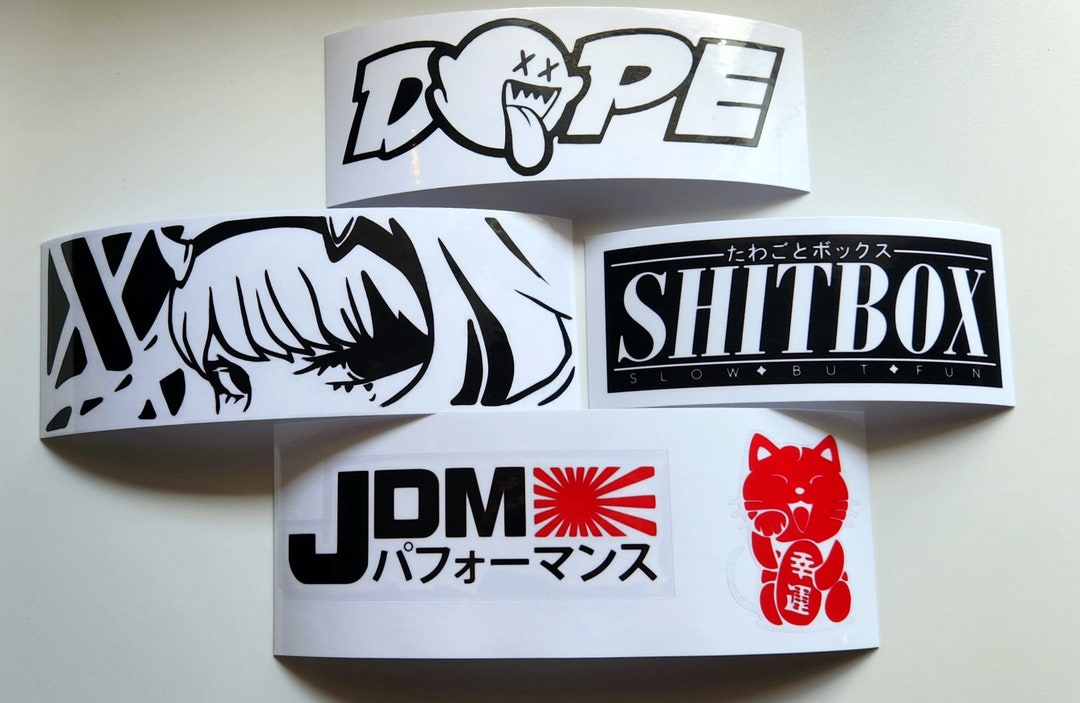 Jdm Sticker Pack Set of 5 Stickers for Car Laptop Waterproof - Etsy