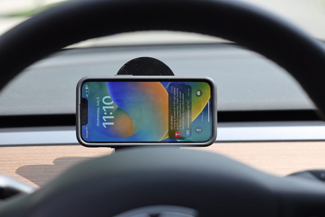 Tesla Model 3/Y Dash Phone Mount: Compatible With Peak Design Cases - Etsy