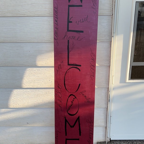 Metal Welcome Sign White - Etsy