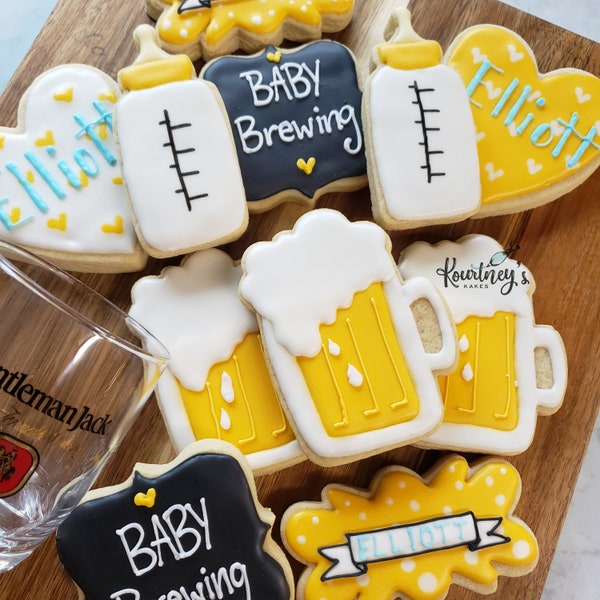 Baby is Brewing Cookie - Etsy