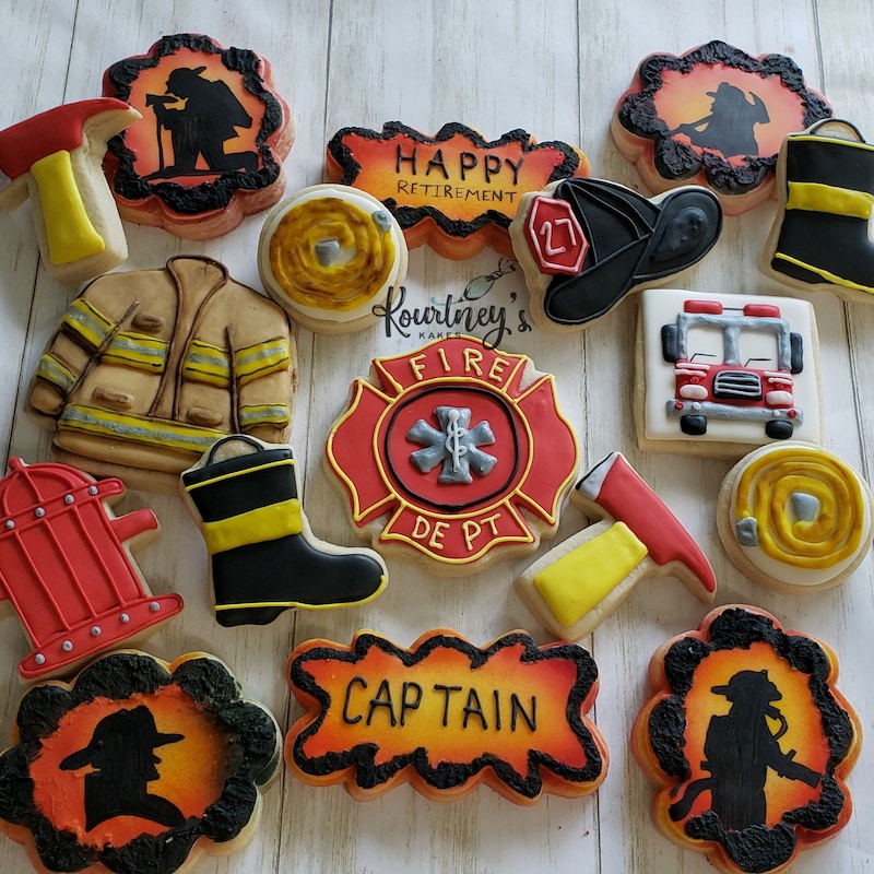 Fireman Cookies - Etsy