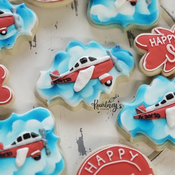 Airplane Cookies - Etsy