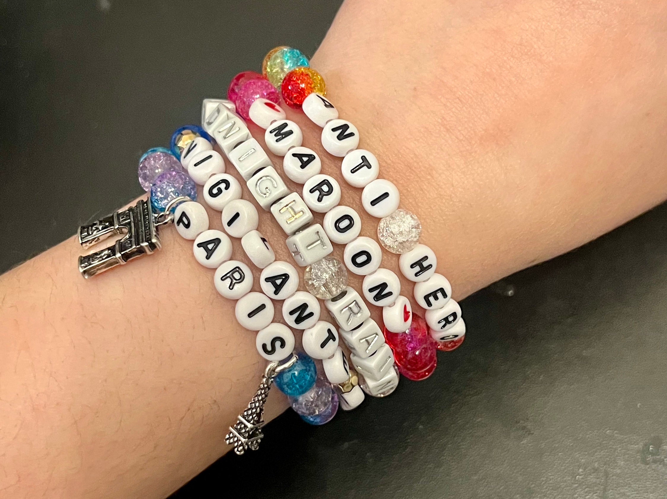 5 Pack-taylor Swift Eras Tour Friendship Bracelets - Etsy