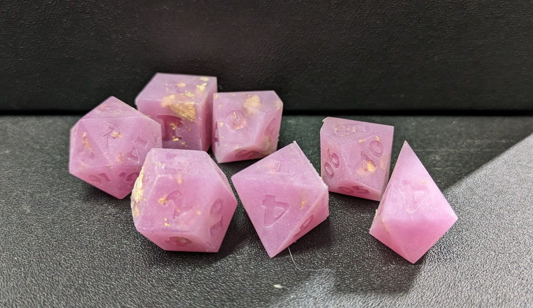 Pink and Gold Squishy Dice - Etsy