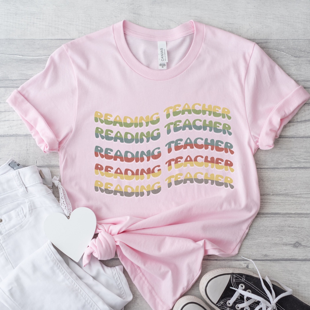 Reading Teacher Shirt, Reading Shirt, Vintage Reading Shirt for Teacher ...