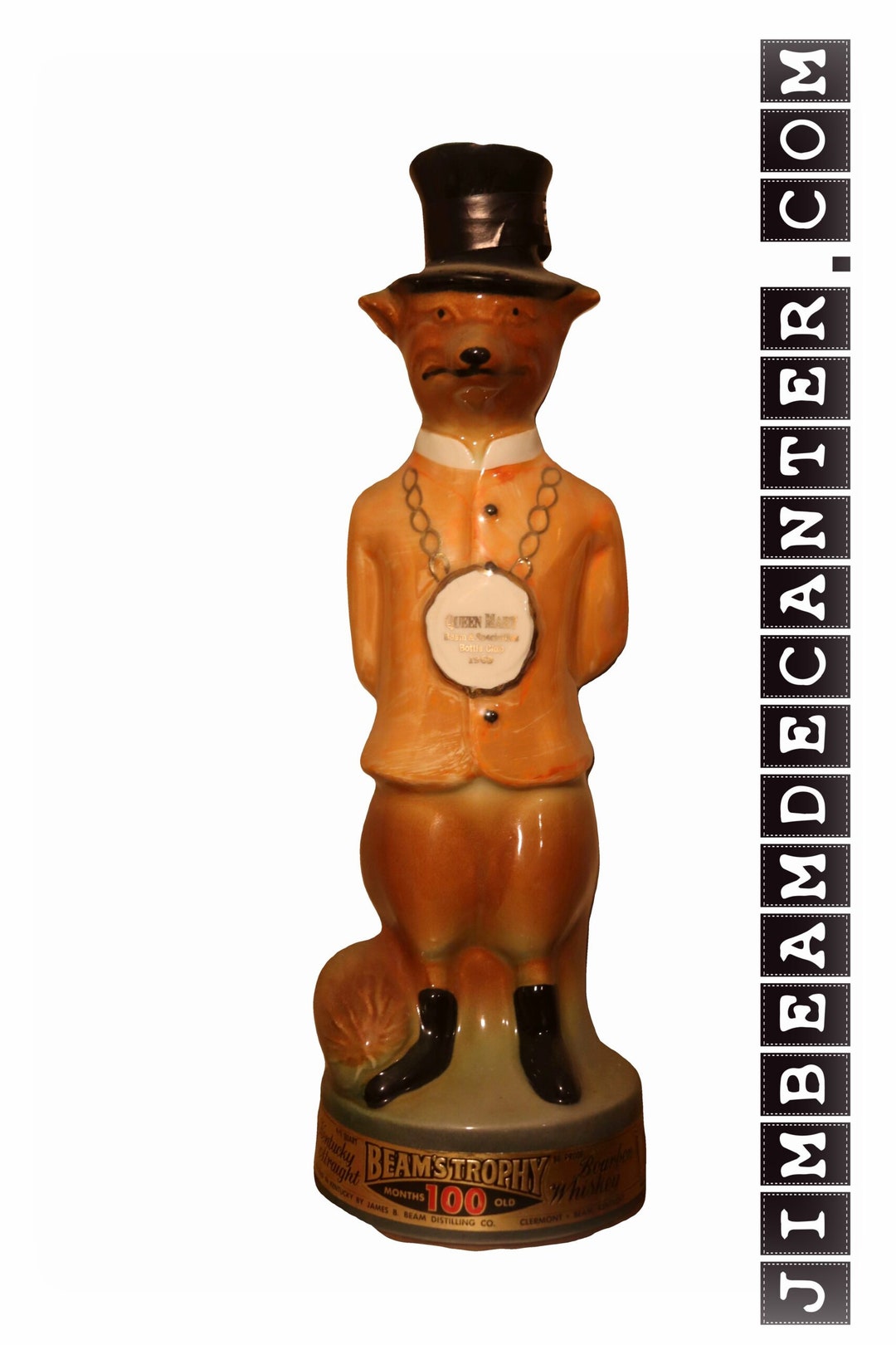 1969 Jim Beam Huntsman Gold Coat Fox Decanter - Etsy