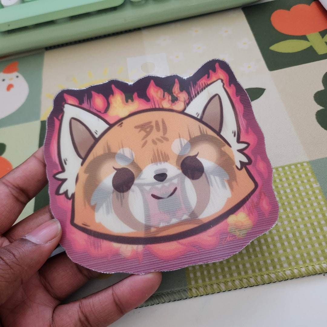 Aggretsuko Sweet Rage Motion Sticker - Etsy
