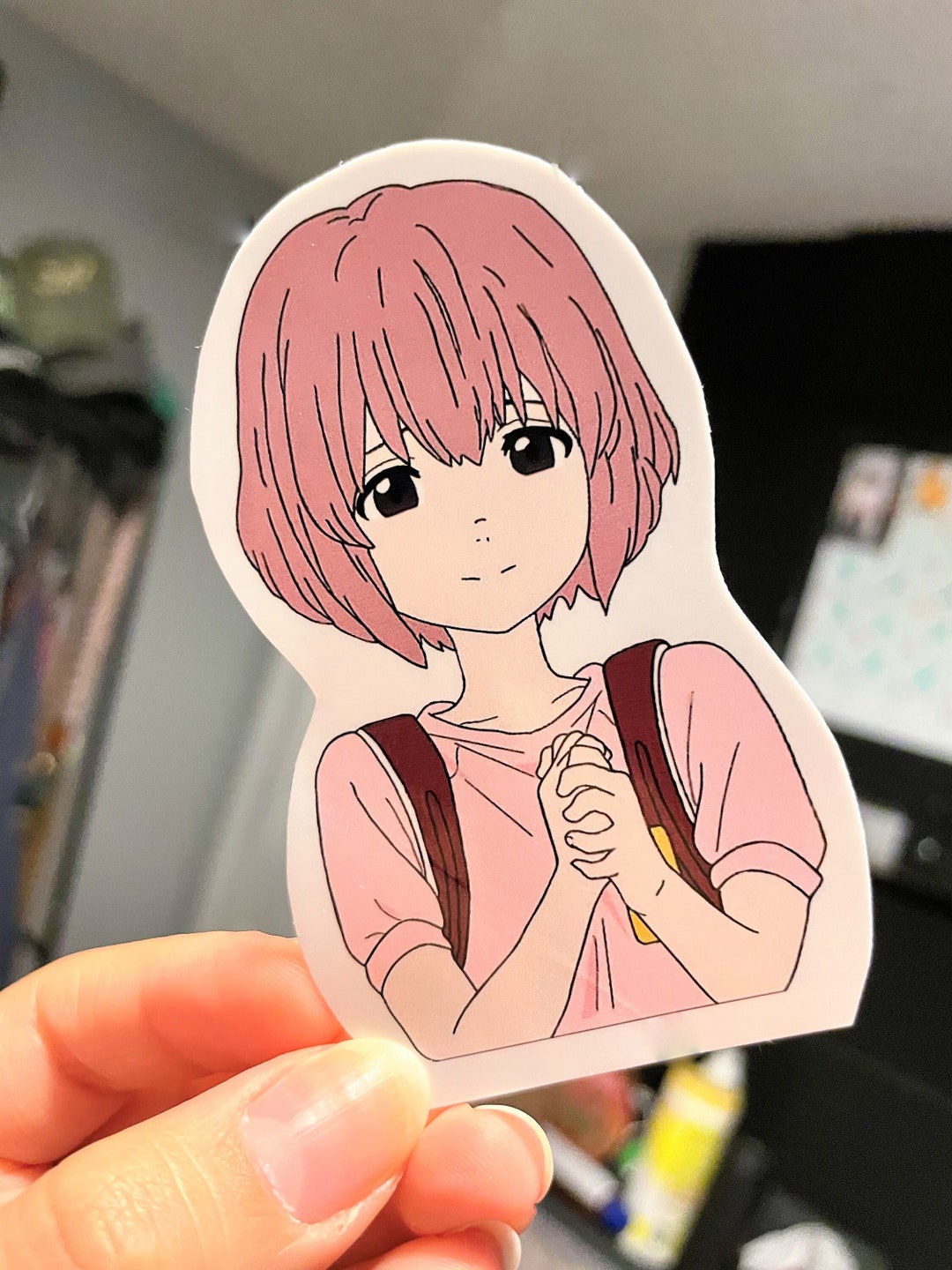 Anime Sticker//cute Glossy Sticker, Laptop Stickers, Cute Anime, Cool ...