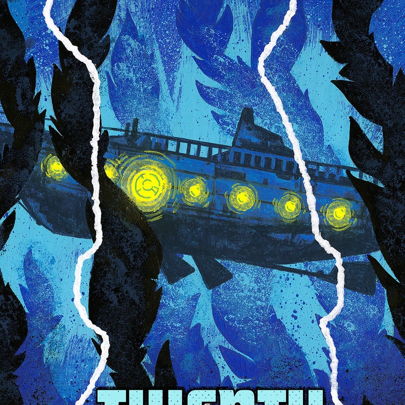 Twenty Thousand Leagues Under the Sea, Alternative Book Cover Poster ...