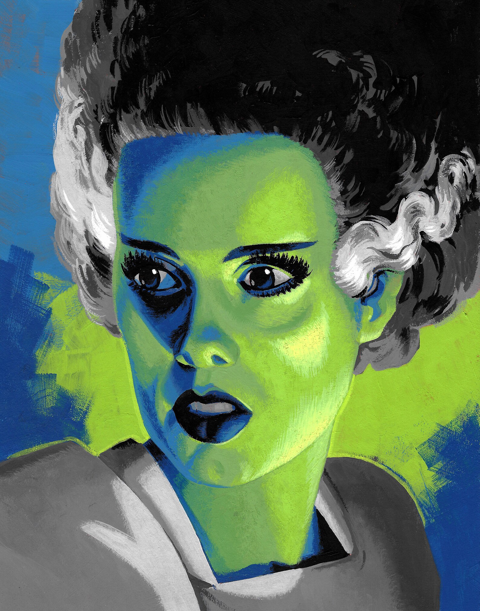 Bride of Frankenstein Portrait 11 X 14 - Etsy