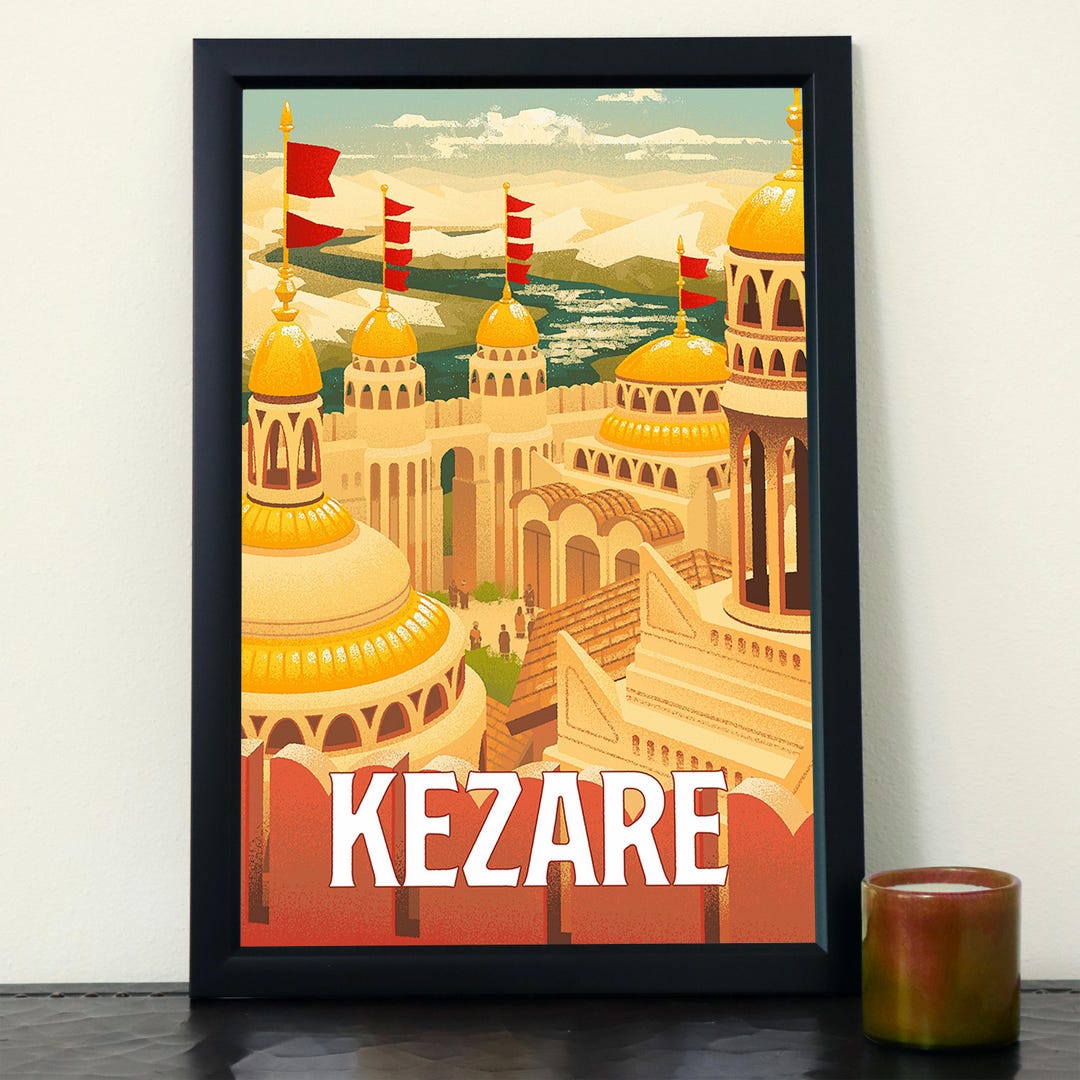 Kezare - Official Cosmere Travel Art Print, 16" X 24" - Etsy