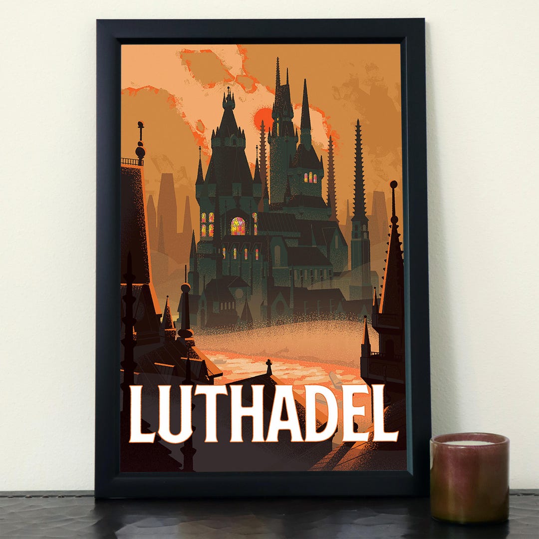 Luthadel - Official Cosmere Travel Art Print, 16" X 24" - Etsy