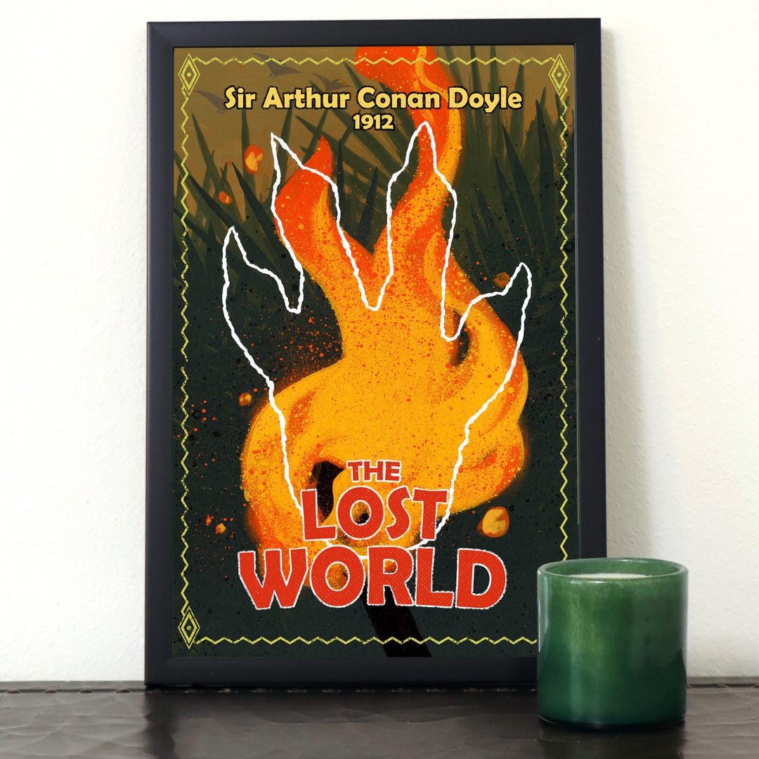The Lost World, Book Cover Poster, Unique Design 12" X 18" - Etsy