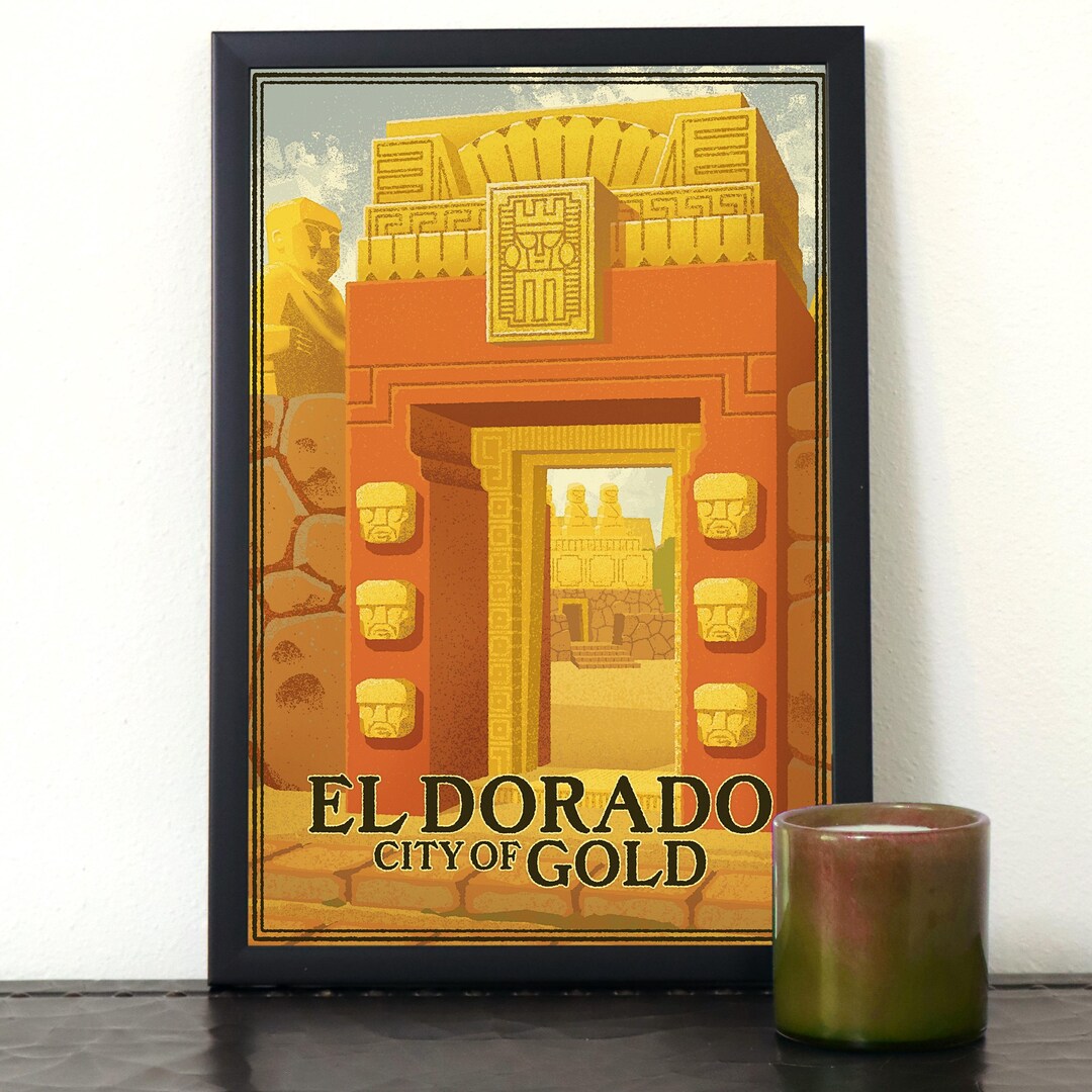 El Dorado Travel Poster, 12 X 18, Original Design - Etsy