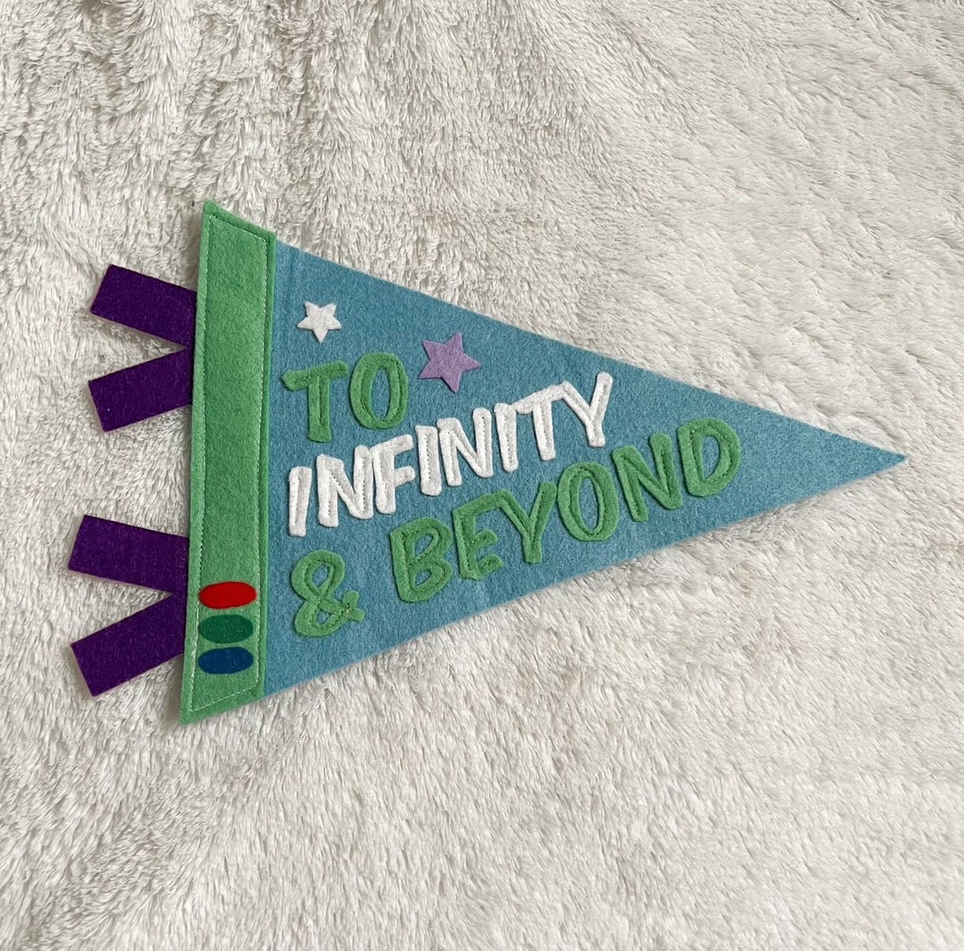 Toy Story Small Felt Pennant to Infinity & Beyond Kids Room Decor Wall Hanging - Etsy