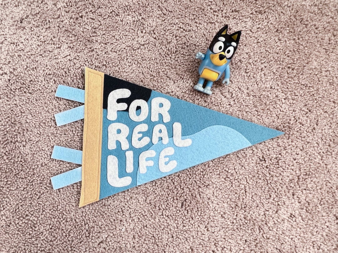 Bluey Inspired for Real Life Small Felt Pennant Kids Room - Etsy