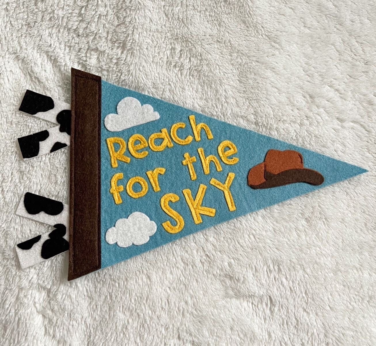 Toy Story Small Felt Pennant Reach for the SKY Kids Room Decor - Etsy