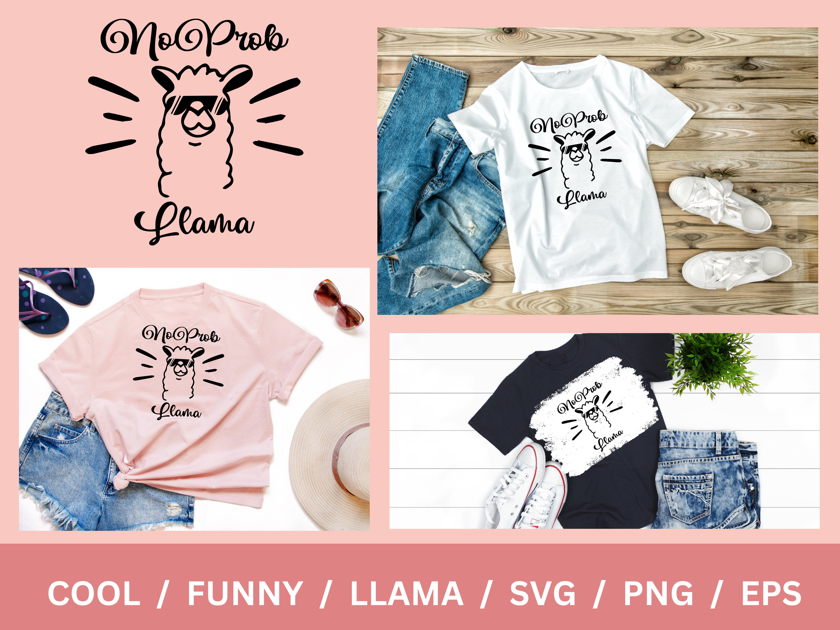 No Drama Llama, Llamas Png Svg, Cute Animals Sublimation, Funny Svg Png ...