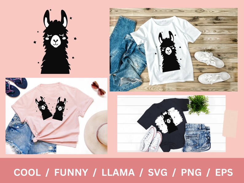 Svg Png Eps Llama Print on Demand Llama Clip Art Llamas PNG Llamas SVG ...