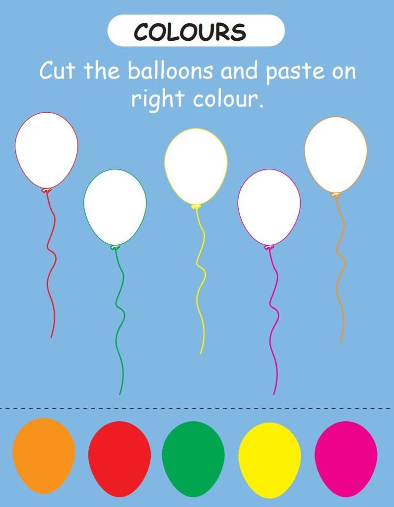 Autism Kids Workbook Printable Instant Download on the Spectrum Print ...