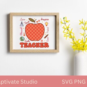 Teacher Svg Png Dxf Cricut Sublimation File, School Kindergarten ...