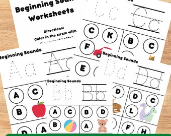Tracing Preschool Worksheets Handwriting Printable Bundle - Etsy