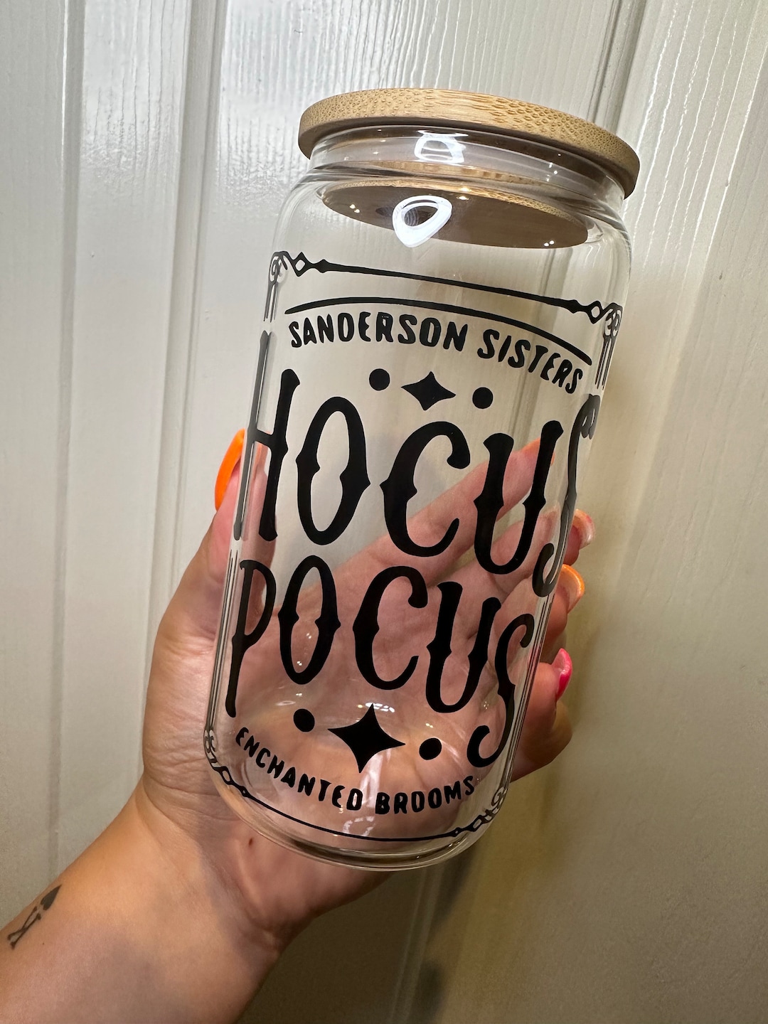 HOCUS POCUS Cup Hocus Pocus Iced Coffee Glass Halloween - Etsy