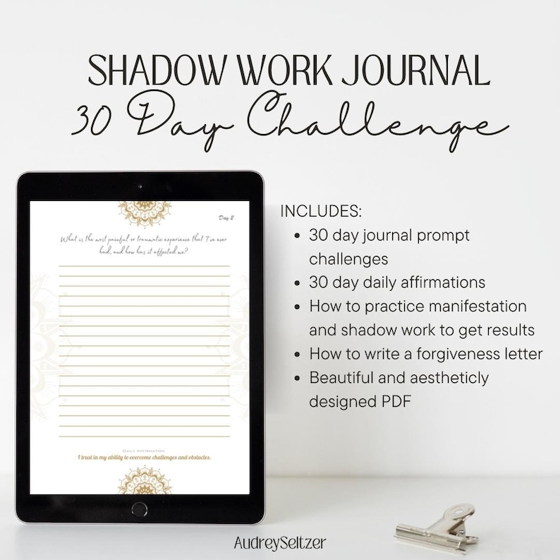 Shadow Work Journal 30 Day Challenge Shadow Work Journal Journal ...