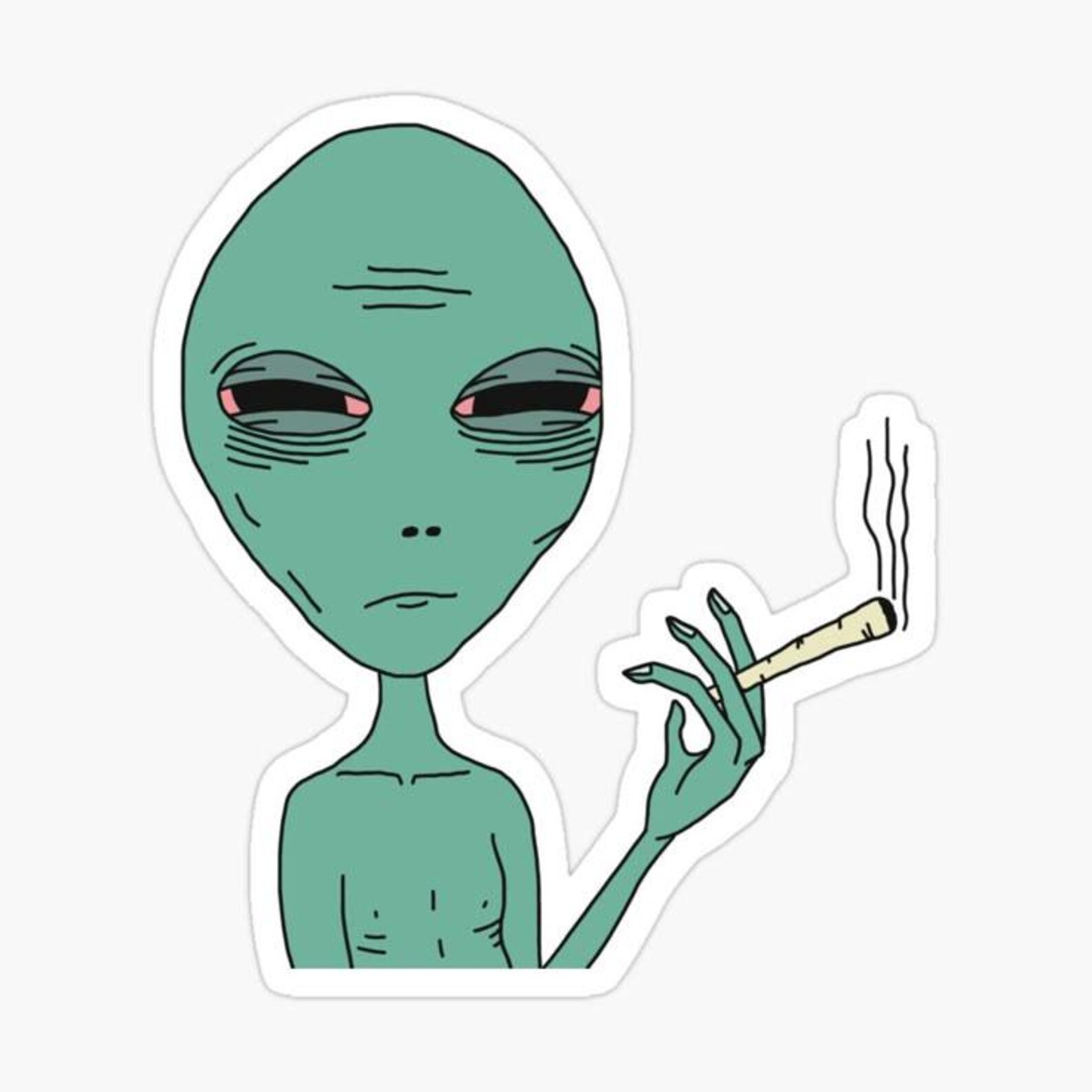 UFO & Cool Aesthetic Vinyl Stickers | Aesthetic, Cool Vinyl Decals ...