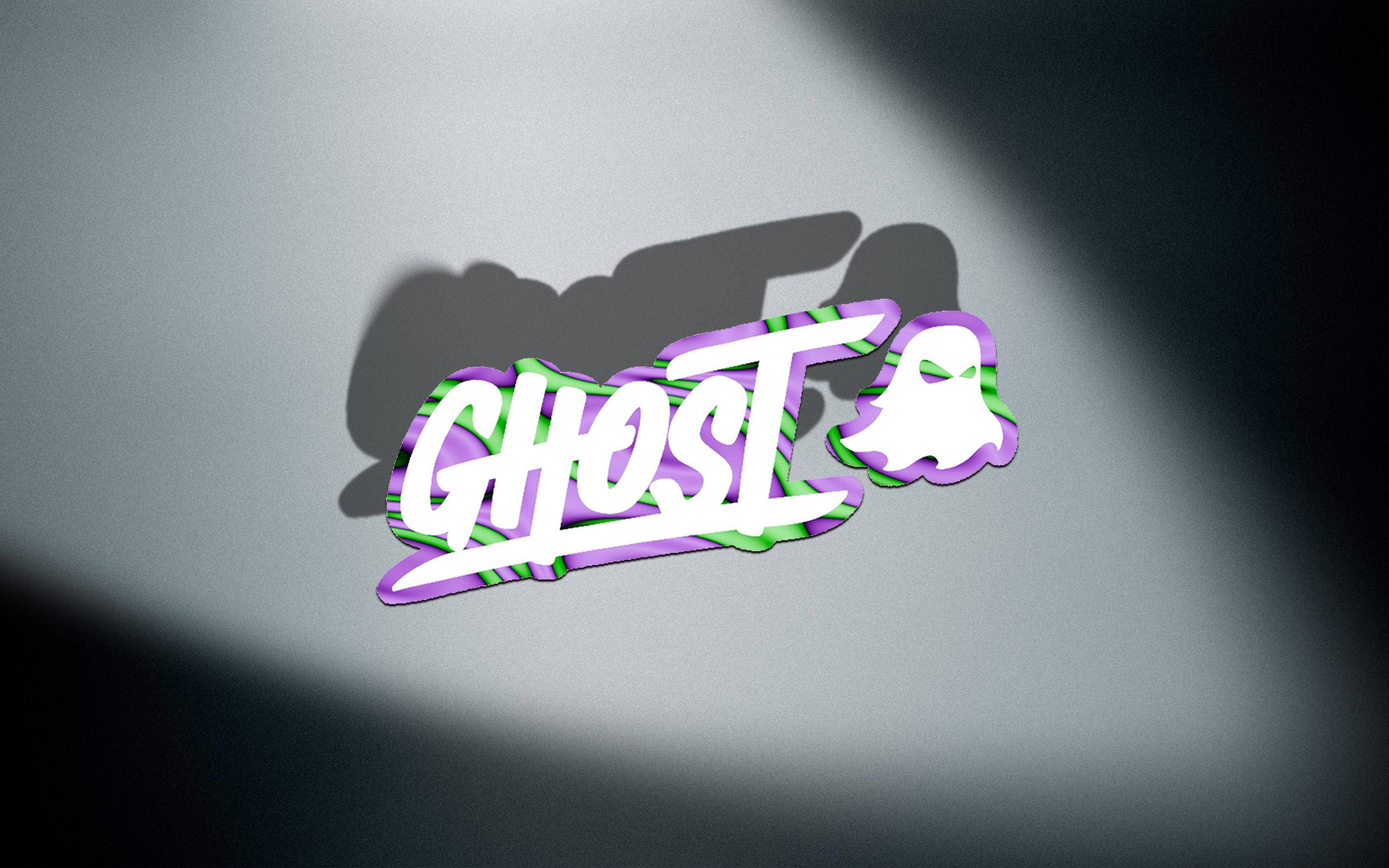 Ghost Energy Drink Logo Vinyl Sticker Premium Weatherproof Decal Higher ...