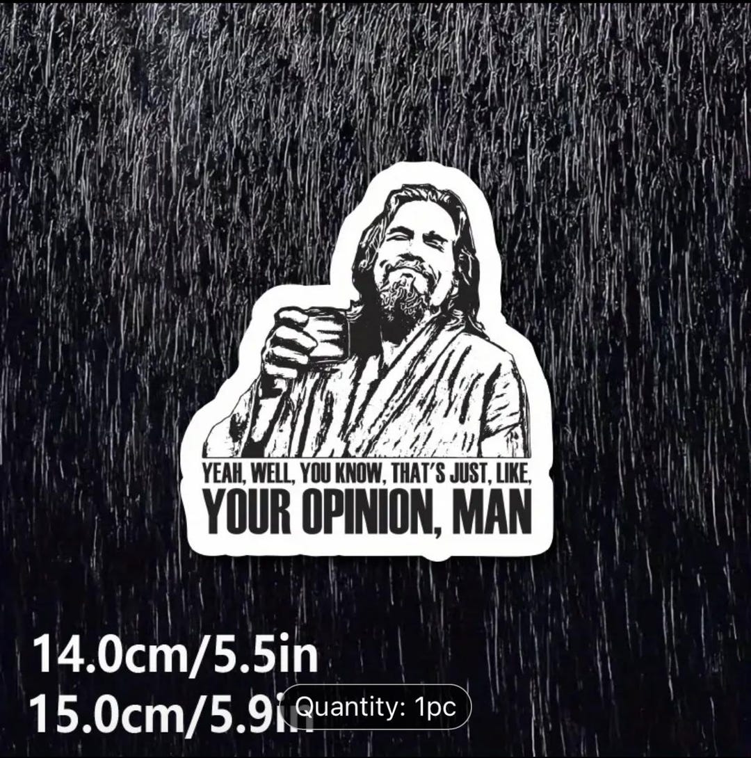 The Big Lebowski "the Dude" Sticker | Waterproof & Scratch Resistant ...
