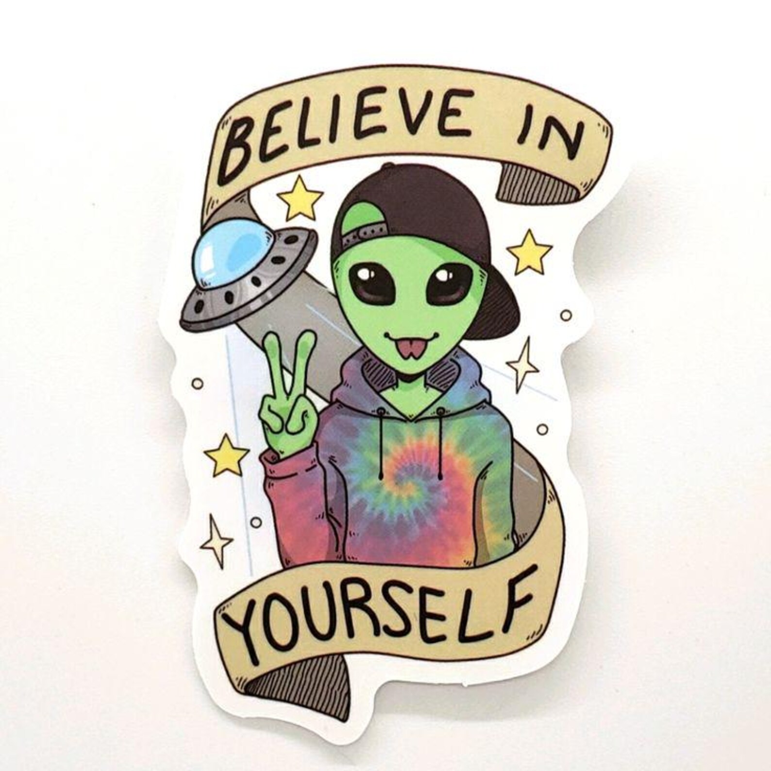 UFO & Cool Aesthetic Vinyl Stickers | Aesthetic, Cool Vinyl Decals ...