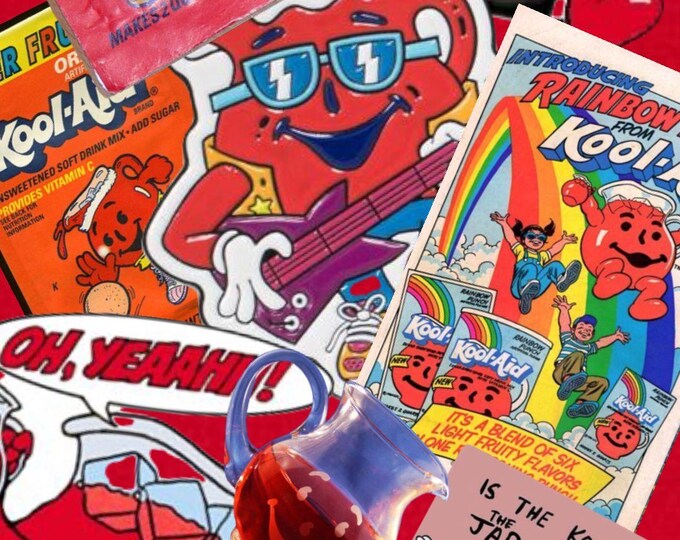 Retro Kool-aid Man Vinyl Sticker Pack 15PK | Vintage Pop Culture Fun ...