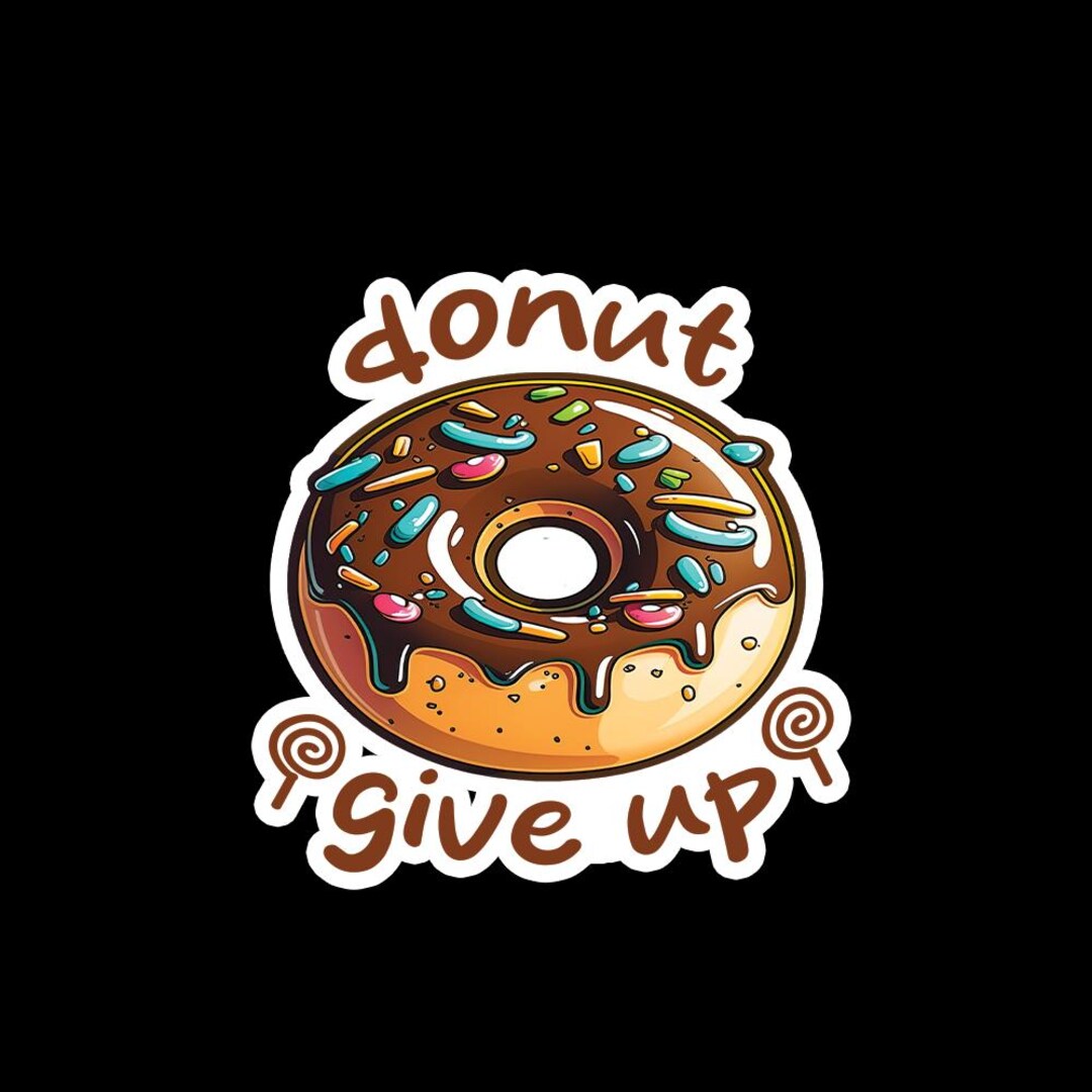 Cute Donut/fruit Inspirational Aesthetic Vinyl Stickers | Cool Vinyl ...