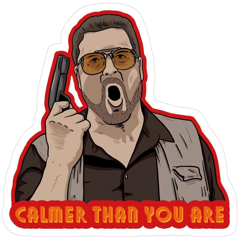 The Big Lebowski "the Dude" Sticker | Waterproof & Scratch Resistant ...
