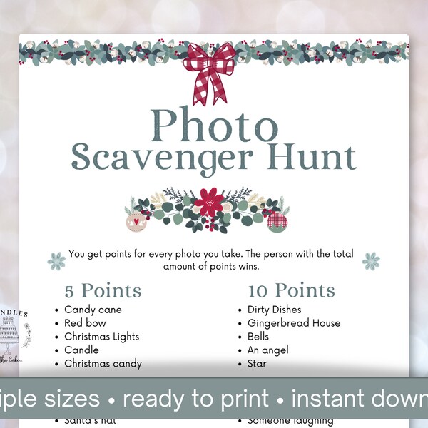 Cheer Scavenger Hunt - Etsy