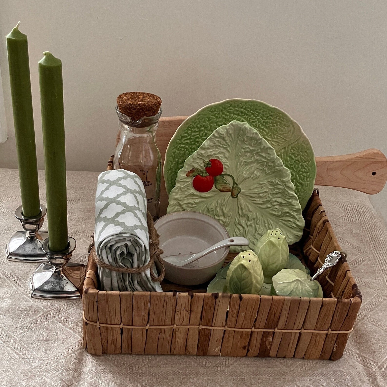 Vintage Cabbage Ware Picnic Set, Cabbage Ware, Vintage Picnic, Vintage ...