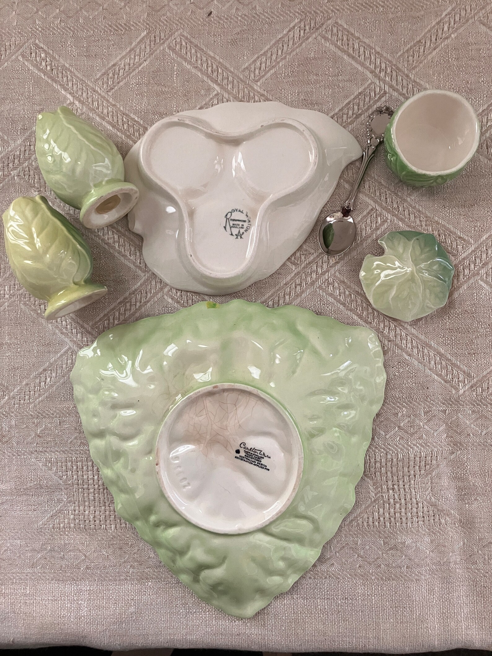 Vintage Cabbage Ware Picnic Set, Cabbage Ware, Vintage Picnic, Vintage ...