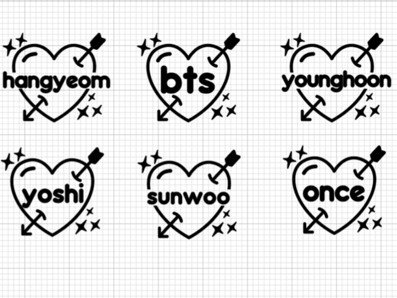 Custom K-pop Decals Custom K-pop Stickers Lightstick Decor - Etsy