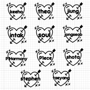 P1harmony Sticker, P1harmony Decal, P1harmony Lightstick, P1harmony ...