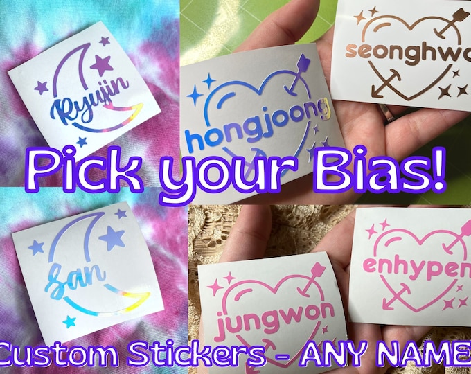 Custom K-pop Decals, Custom K-pop Stickers, Lightstick Decor ...