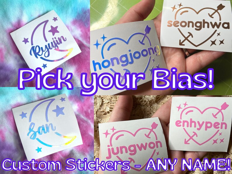 Custom K-pop Decals Custom K-pop Stickers Lightstick Decor - Etsy