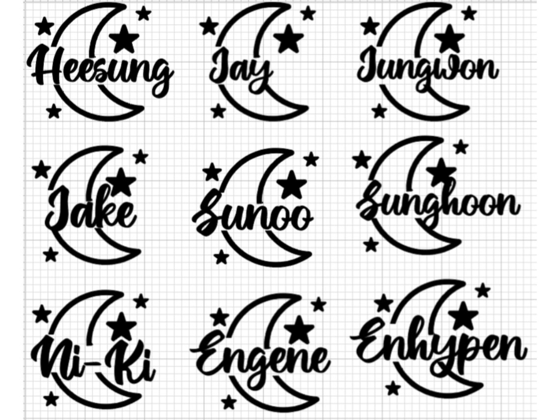Enhypen Sticker Enhypen Decal Enhypen Lightstick Sticker - Etsy